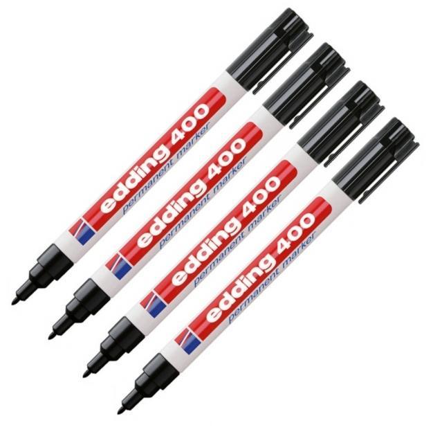 Marqueur permanent pointe fine - blister 4 pieces - Quincaillerie ...