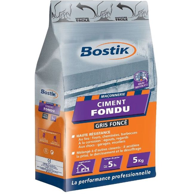 Ciment refractaire fondu - resistant au feu - Quincaillerie Calédonienne